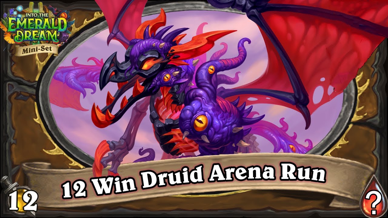 A True Dragon Druid Deck - 12 Win Druid Hearthstone Arena Run - YouTube