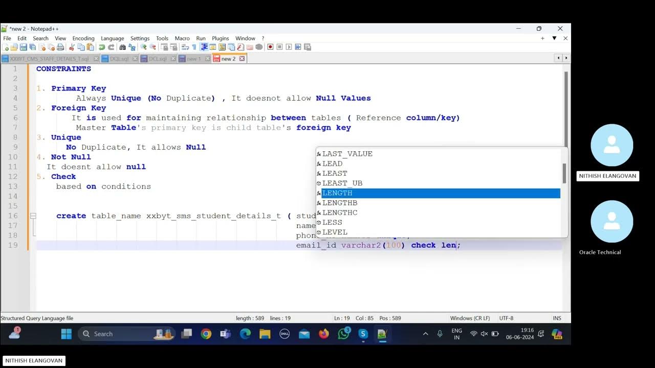 Oracle Technical - SQL - Part 12 - YouTube