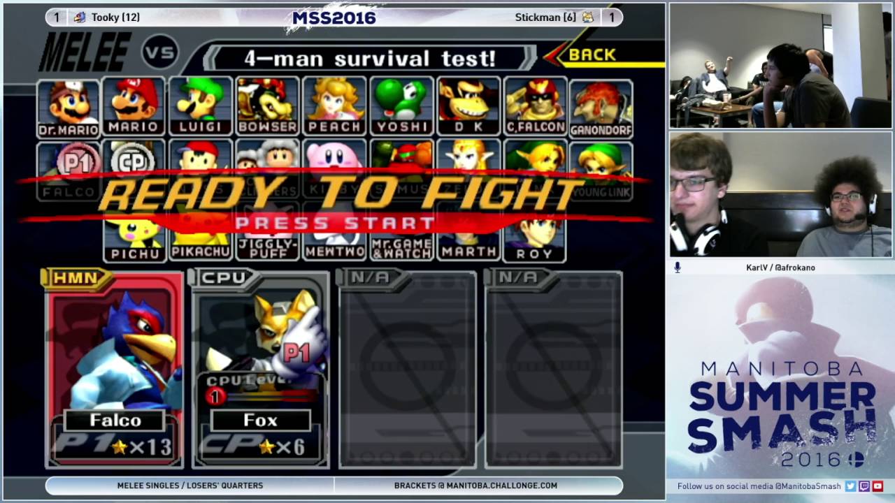 MSS2016 Stickman (Fox) vs. Tooky (Falco) - Melee Singles LQF - YouTube