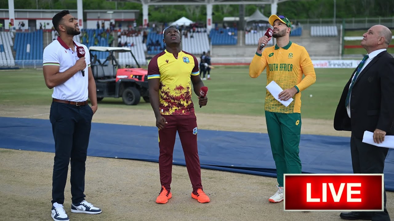 🔴 LIVE TOSS - SA vs WI 3rd T20 Match Live || South Africa Vs West ...