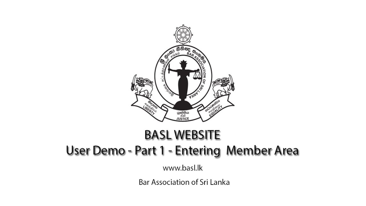 BASL WEBSITE - User Demo - Part 1 - Entering Member Area - YouTube