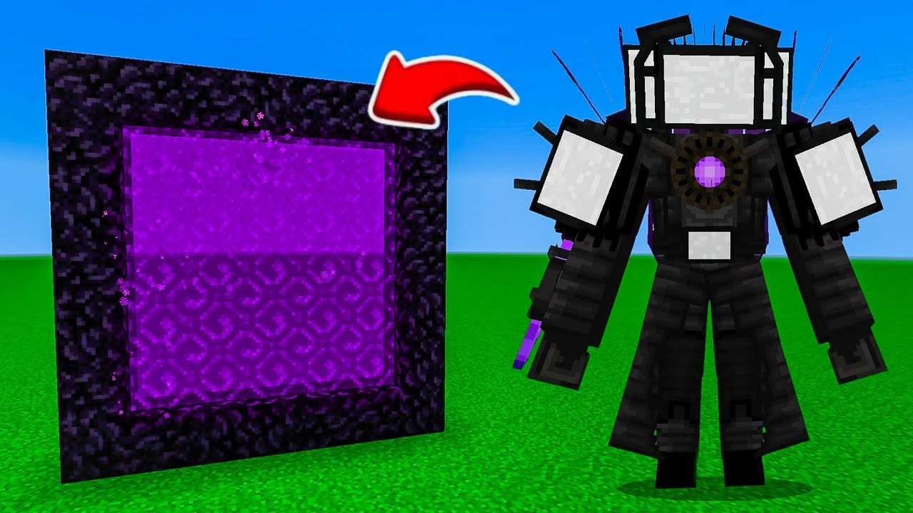 How to Make A Portal To TITAN TV UPGRADE Dimension in Minecraft! - YouTube