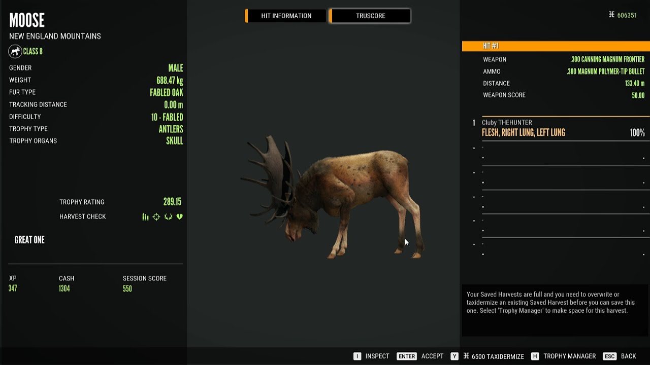 300 vs MOOSE GREAT ONE MOD THEHUNTER CALL OF THE WILD PC 4K 2023 - YouTube