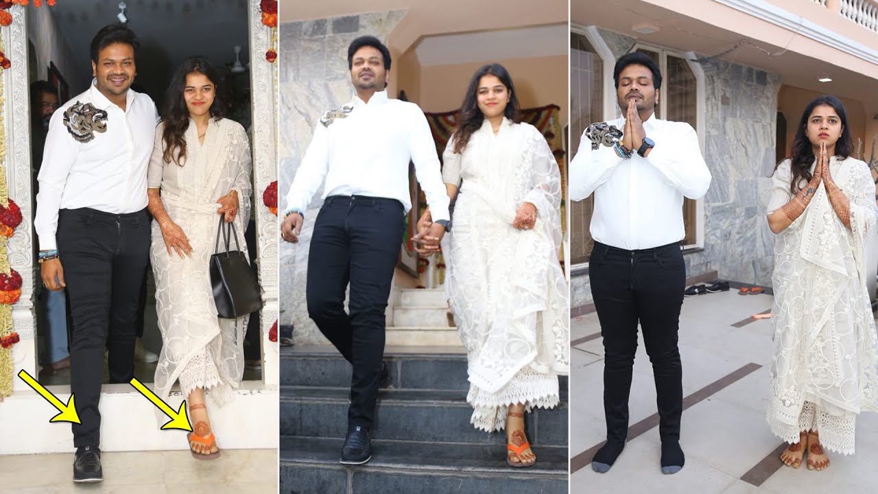 Manoj Manchu & Mounika Reddy Bhuma Started from Hyderabad to Kurnool ...