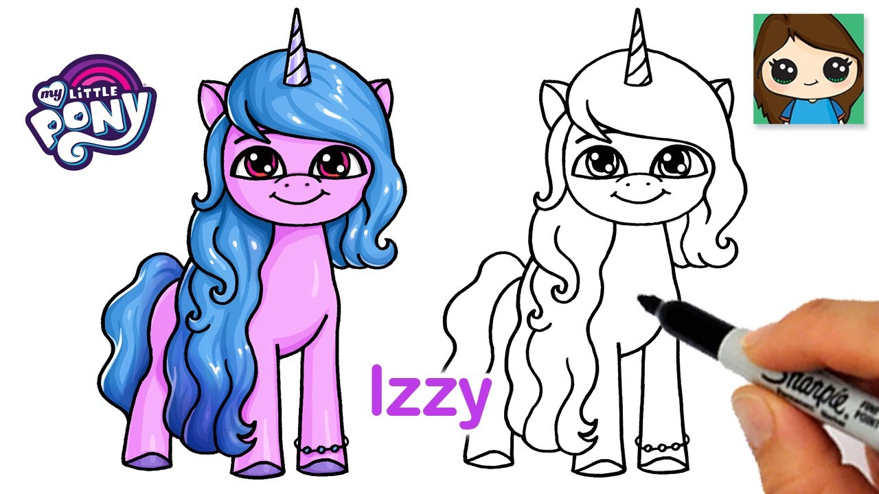 how-to-draw-izzy-moonbow-from-my-little-pony-a-new-generation-youtube