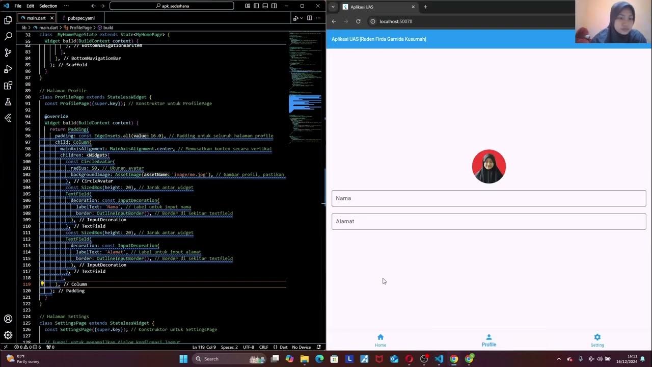 Membuat Aplikasi Sederhana di Flutter - YouTube