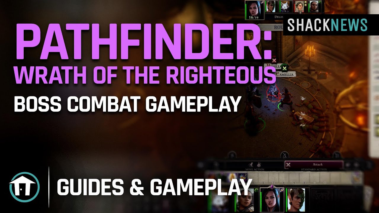Pathfinder: Wrath of the Righteous Boss Combat Gameplay - YouTube