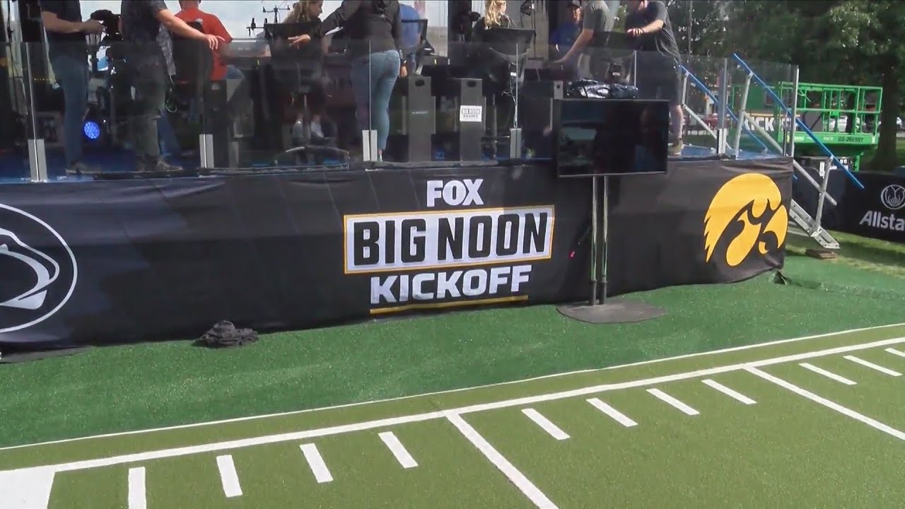 Behind the sense of Big Noon Kickoff for Iowa vs Penn State - YouTube