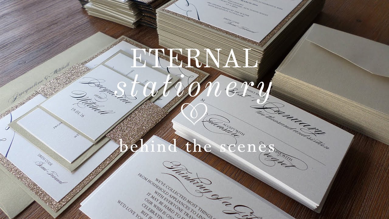Wedding Invitations - behind the scenes - YouTube