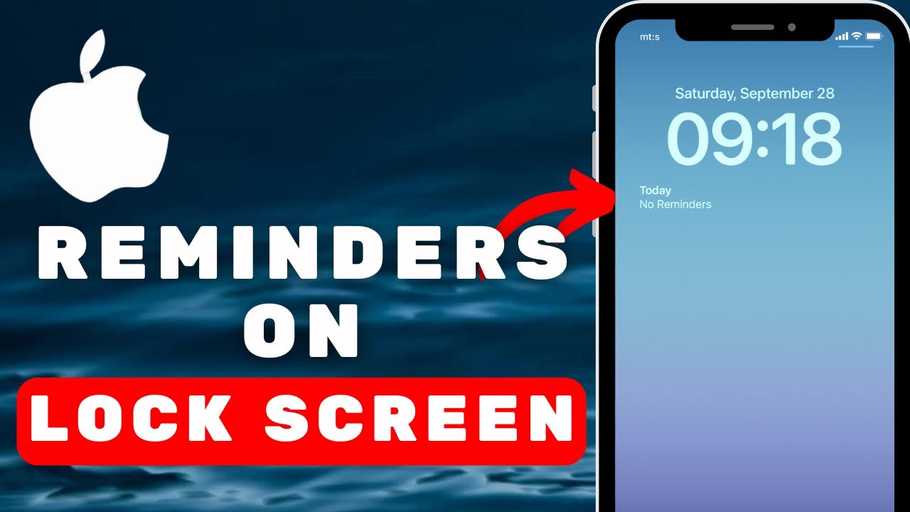How To Put Reminders Widget On iPhone Lock Screen - YouTube