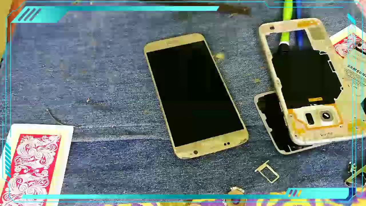 Samsung S6 sm-g920w8 disassembly and Battery Replacement - YouTube