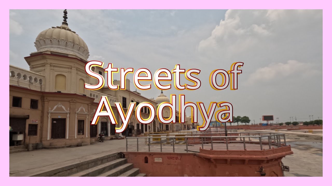 Streets of Ayodhya - Short video of the narrow lanes behind Ram ki ...
