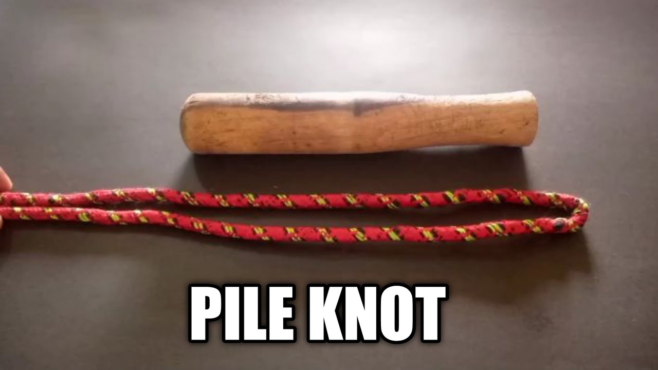 How to Tie a pile knot |premium knots|@ropetrick6037 - YouTube