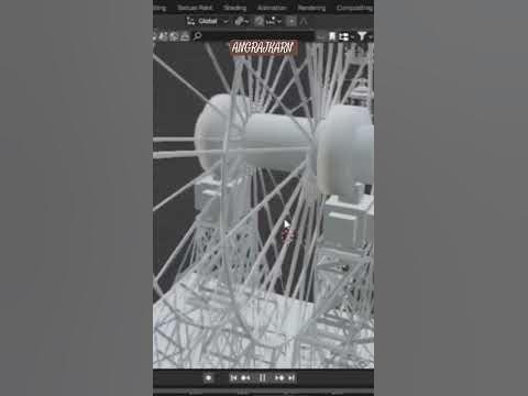 HOW TO CREATE AND ANIMATE FERRIS WHEEL IN BLENDER|| PART 3 #youtube #youtubeshort #blender - YouTube