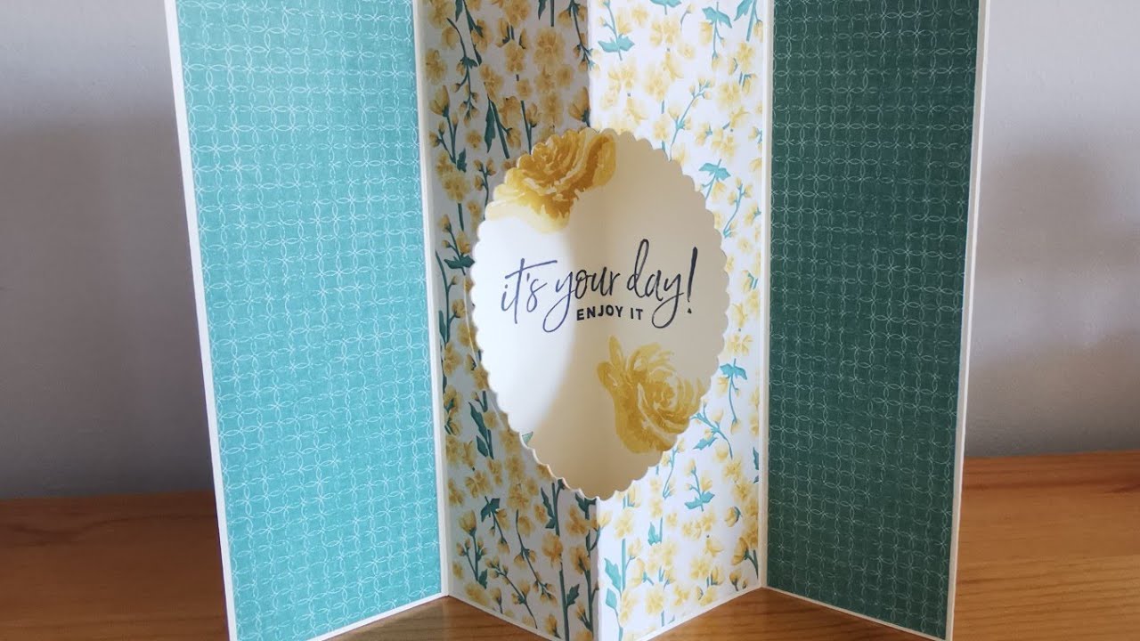 Fun Fold Tunnel Card Tutorial with Stampin' Up! - YouTube