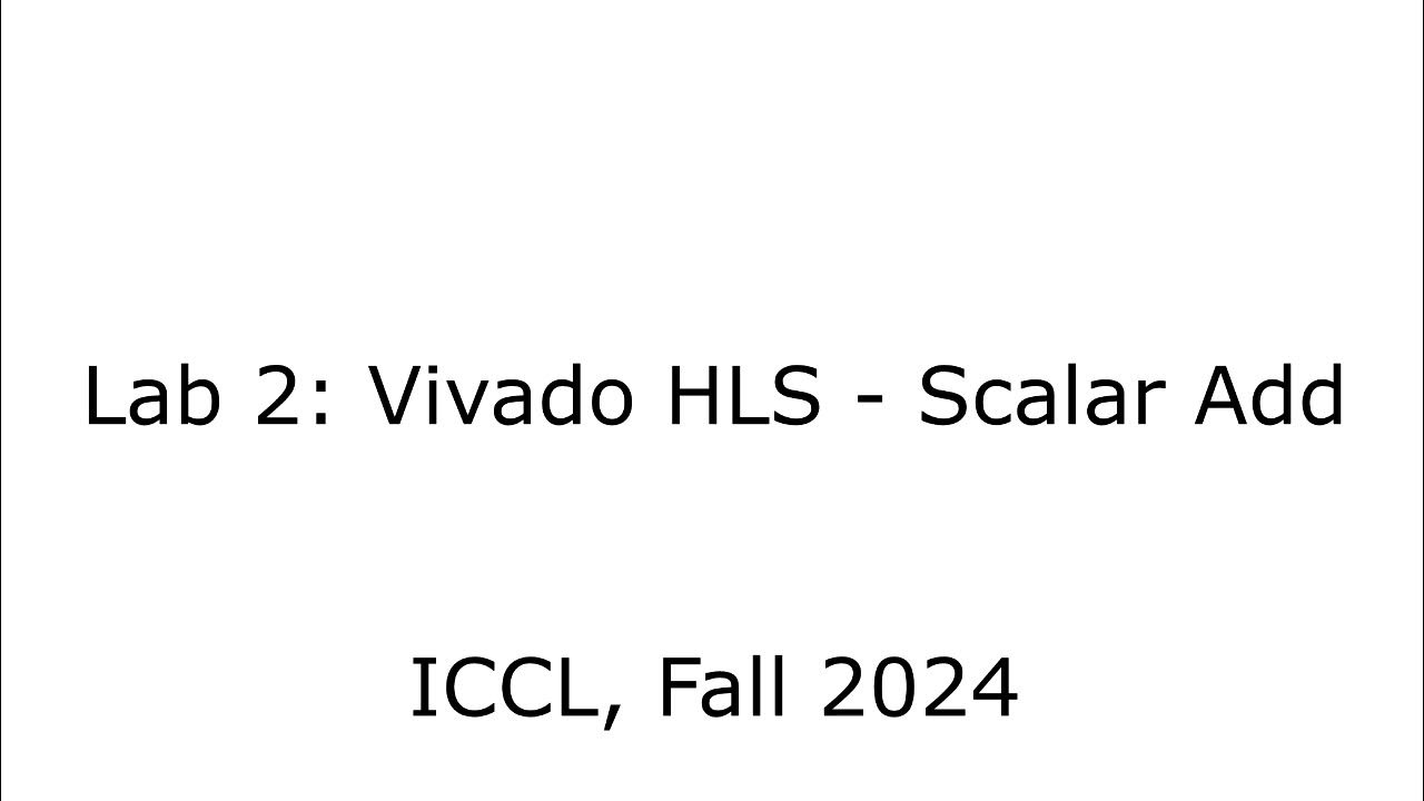 Fall 2024 EE326 Lab2 IP Design with Vivado HLS & PYNQ tutorial - YouTube