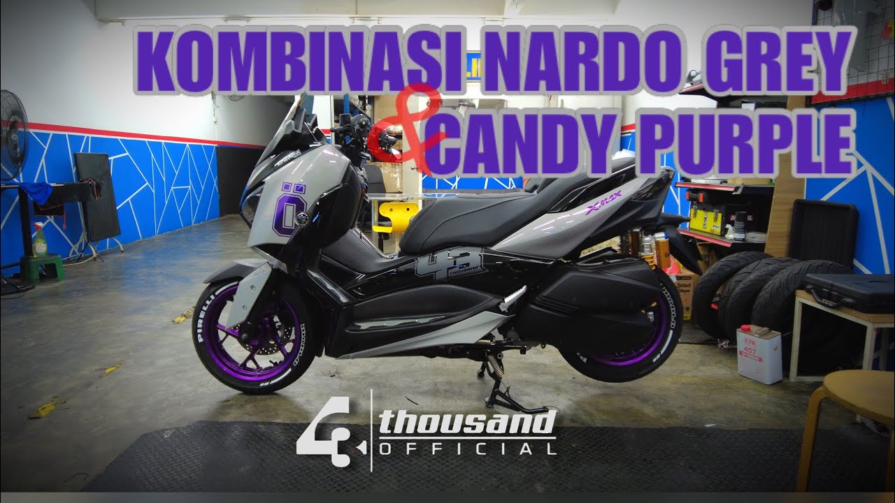 SUMPAH CUN GILERR XMAX 250 NARDO GREY PURPLE NI !!! SUPERB - YouTube
