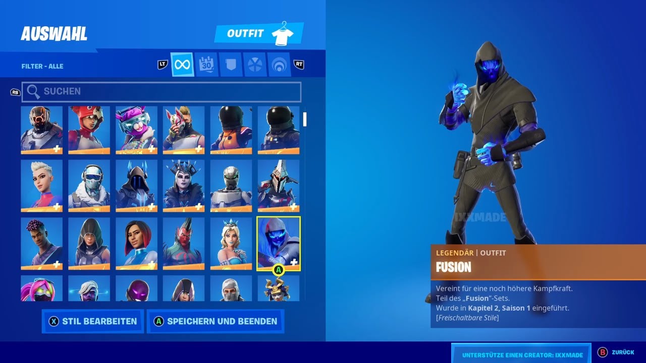 FUSION | LEGENDÄR | OUTFIT | SKIN | FORTNITE | FNSIDE - YouTube