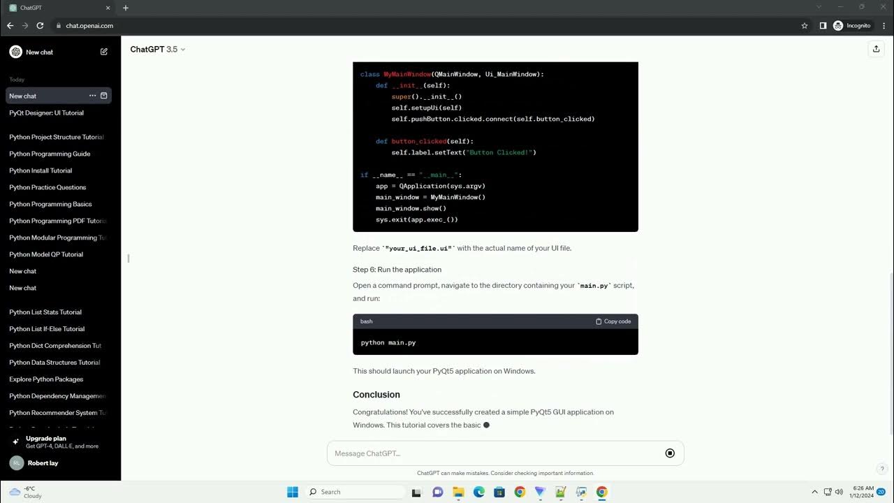 python qt5 windows - YouTube