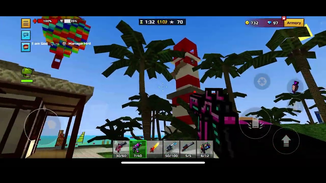 Pixel gun 3-D paradise resort tournament - YouTube