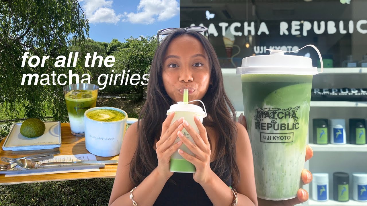 drinking matcha all day in the matcha capital of japan 🍵 what i eat in ...