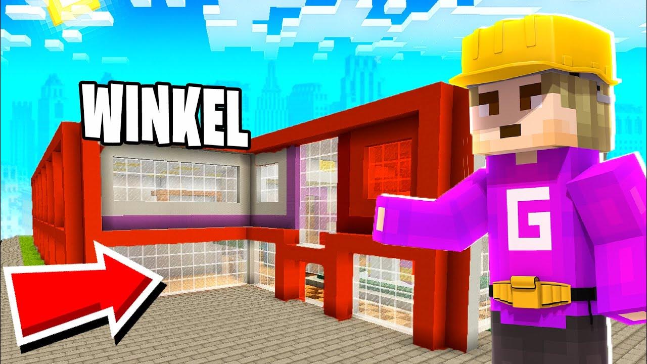 WINKEL CENTRUM BOUWEN In Minecraft (Survival) - YouTube