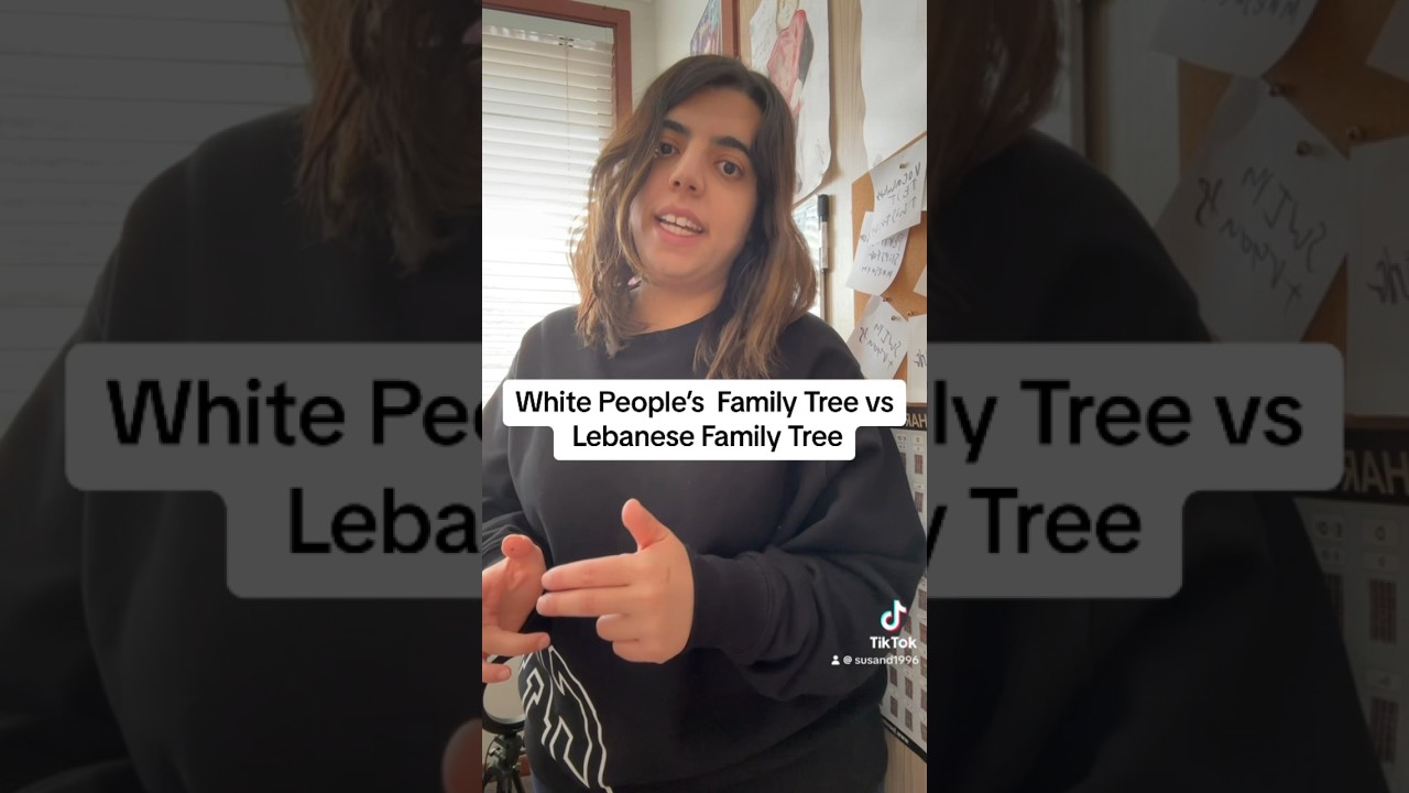 White People’s family tree vs. Lebanese family tree. #comedy #parody # ...