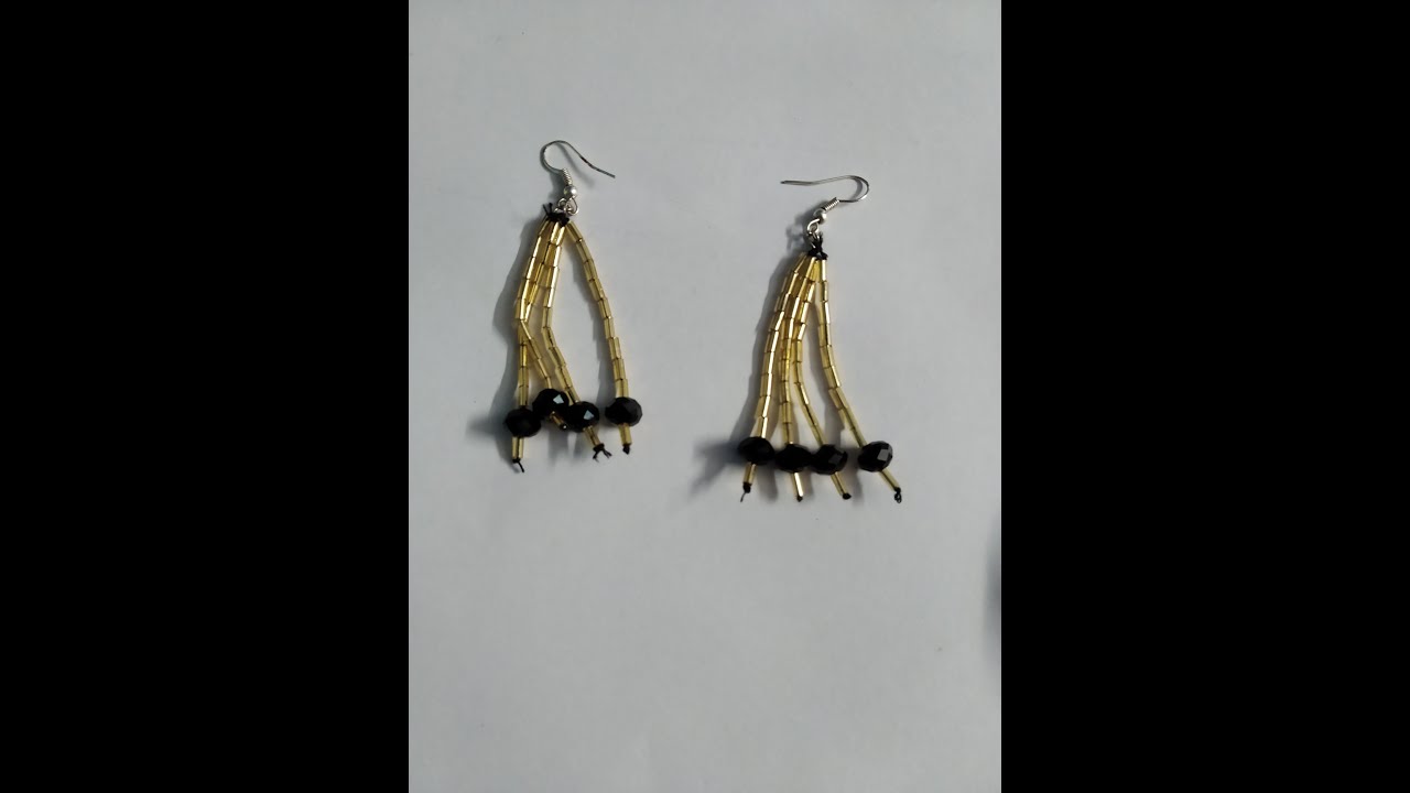 How to make earing with basic things - YouTube