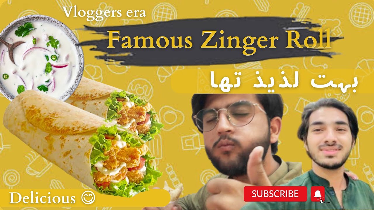 bahadurabad ke famous zinger roll 😋|Street food karachi - YouTube