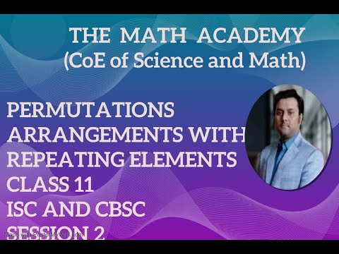 PERMUTATIONS | ARRANGEMENTS WITH REPEATING ELEMENTS | Session 2 #permutationandcombination - YouTube
