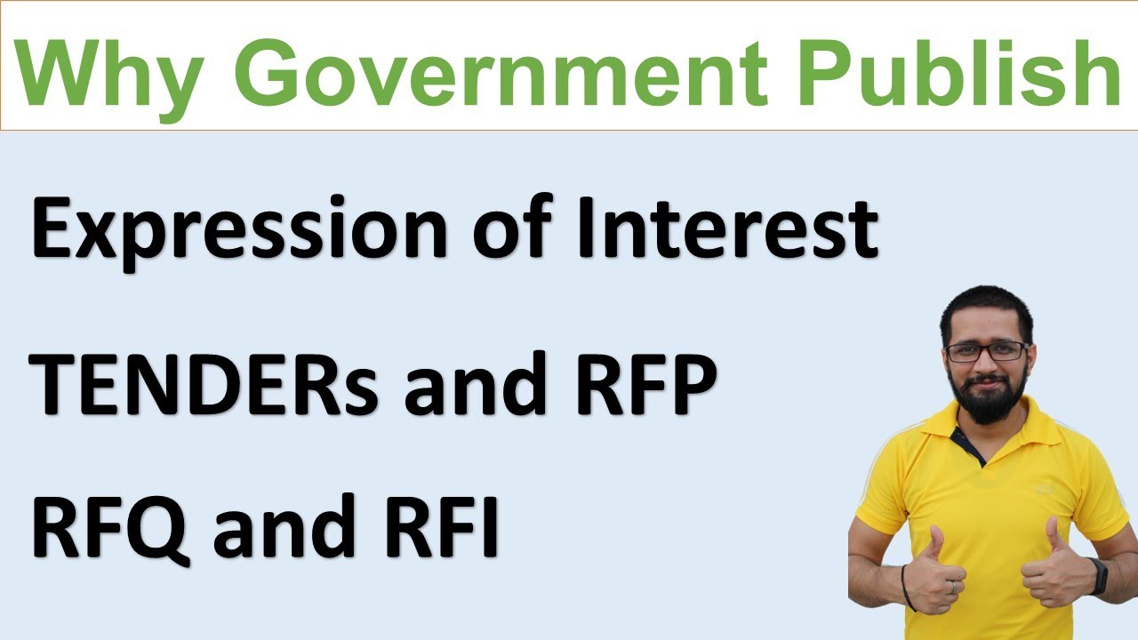 Why Government Publish Tender, RFP, RFI, EOI, and RFQ? | Government ...