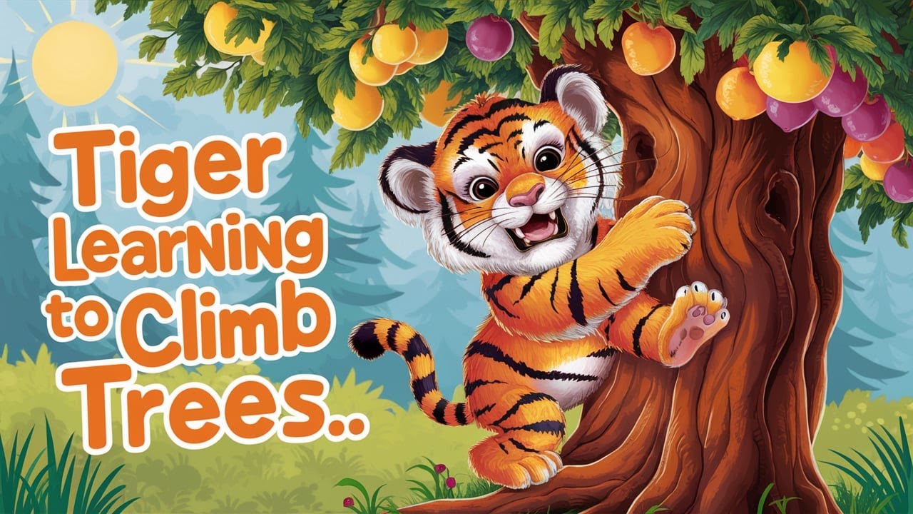 Tiger Learning to Climb Trees - Fun Children's Song - YouTube