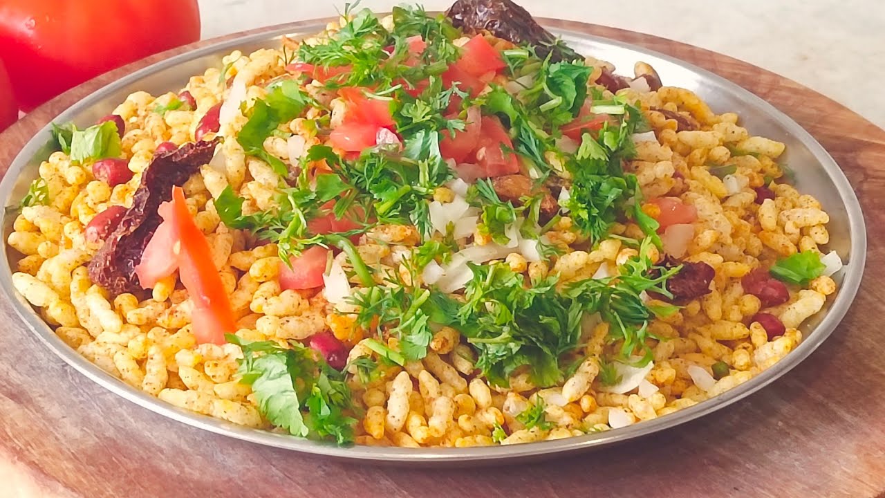 Spicy garlic puffed rice / North Karnataka special garlic masala ...