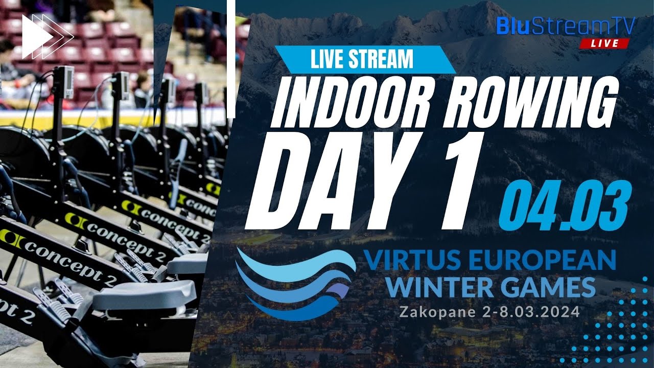 DAY 1 - INDOOR ROWING - 2024 Virtus European Winter Games - YouTube