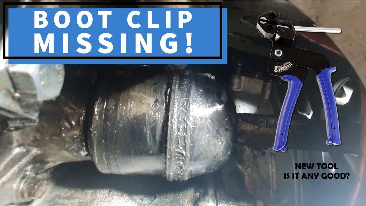 Inner CV boot clip replacement - YouTube