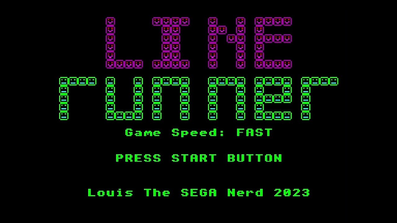 Line Runner SEGA Master System devkitSMS [V1.2] - YouTube
