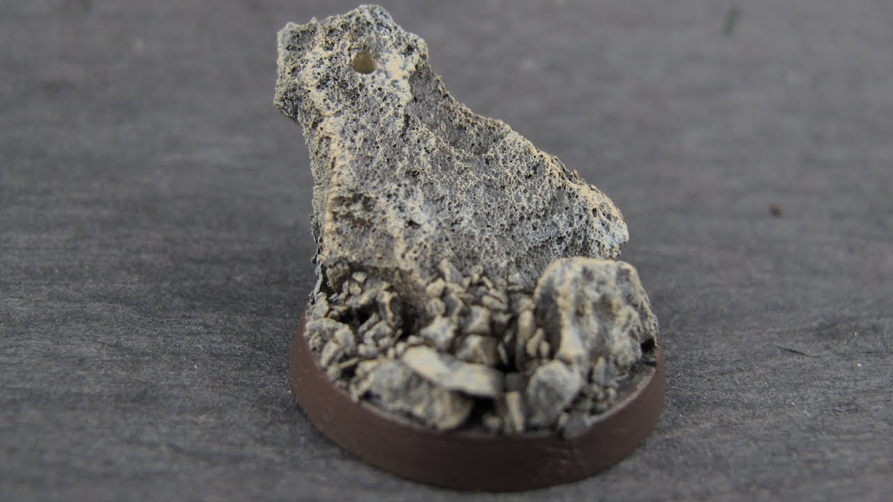 How to Create a Rocky Outcropping Base - YouTube