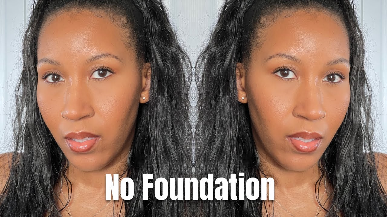 My No Foundation Makeup Routine | Texture & Acne Scars - YouTube
