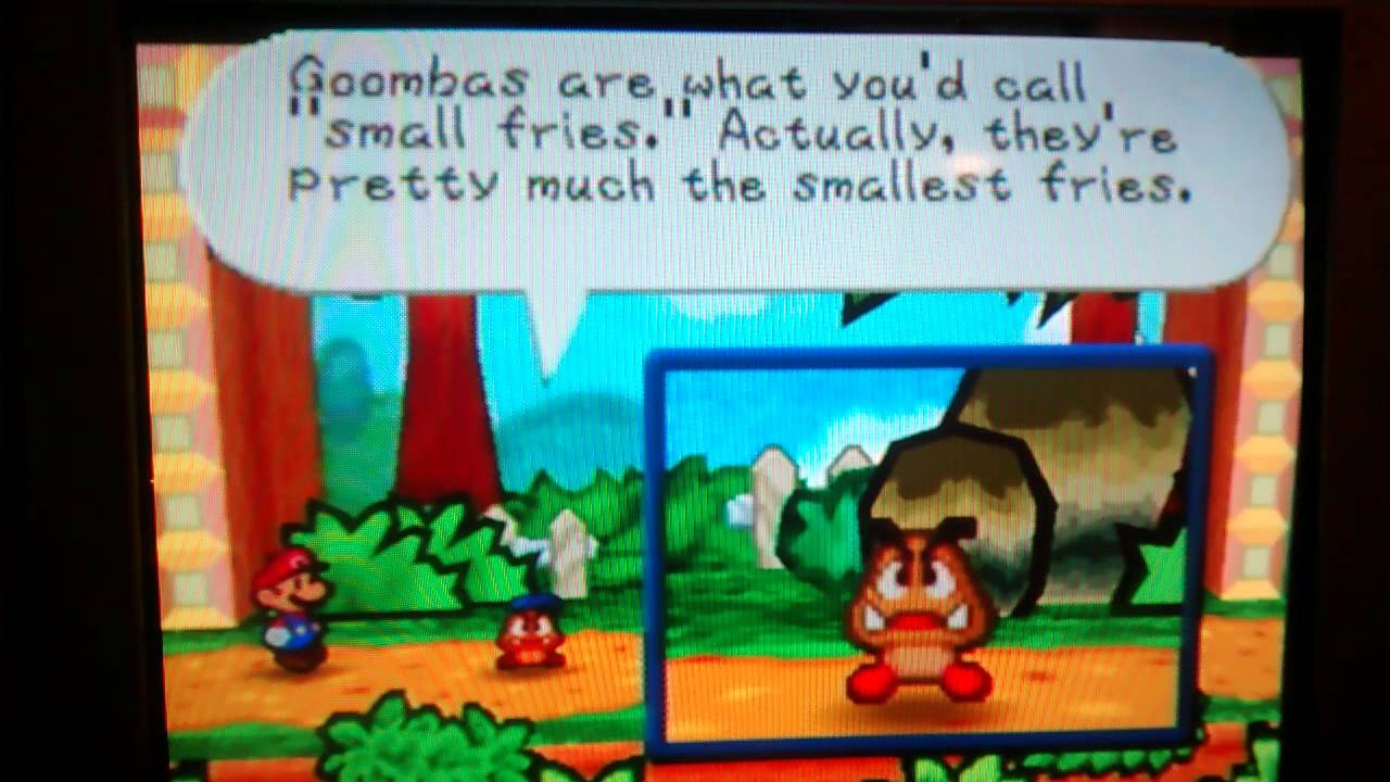 Paper Mario 64 Mario and Goombario vs Goombas - YouTube