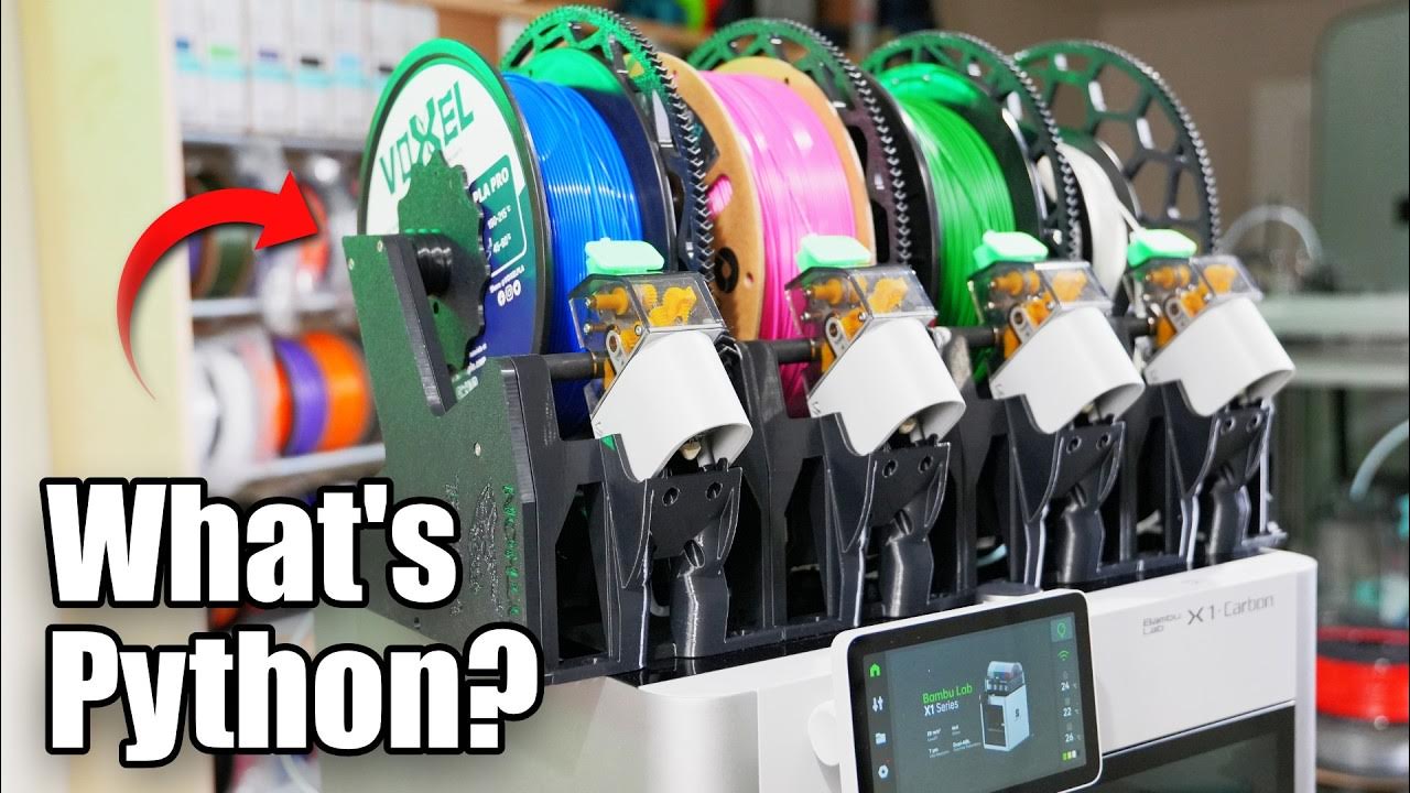 Ultimate BambuLab AMS Upgrade! (Python) - YouTube