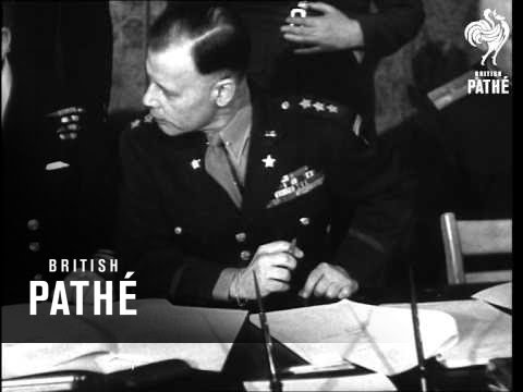 German Surrender At Rheims (1945) - YouTube