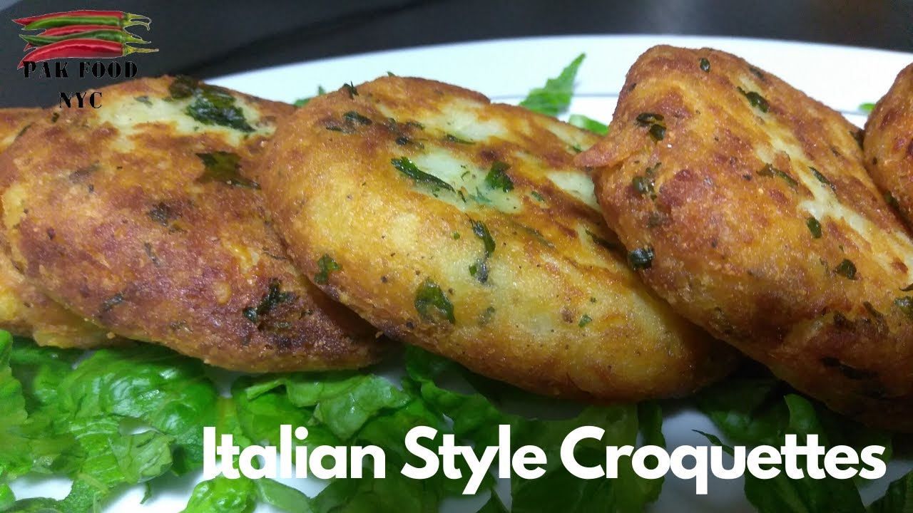 Italian Style Croquettes | PakFoodNYC - YouTube