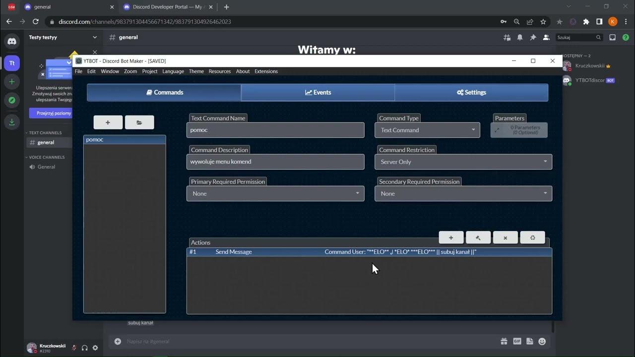 JAK STWORZYĆ *WŁASNEGO BOTA* NA DISCORDA?! Discord Bot Maker(v.2.0) #1 ...