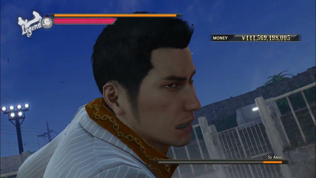 Yakuza 0-Kiryu vs So Amon-NO Damage,No Beast Style moves,No CH,DOD LV1,No weapons,Only Quick ...