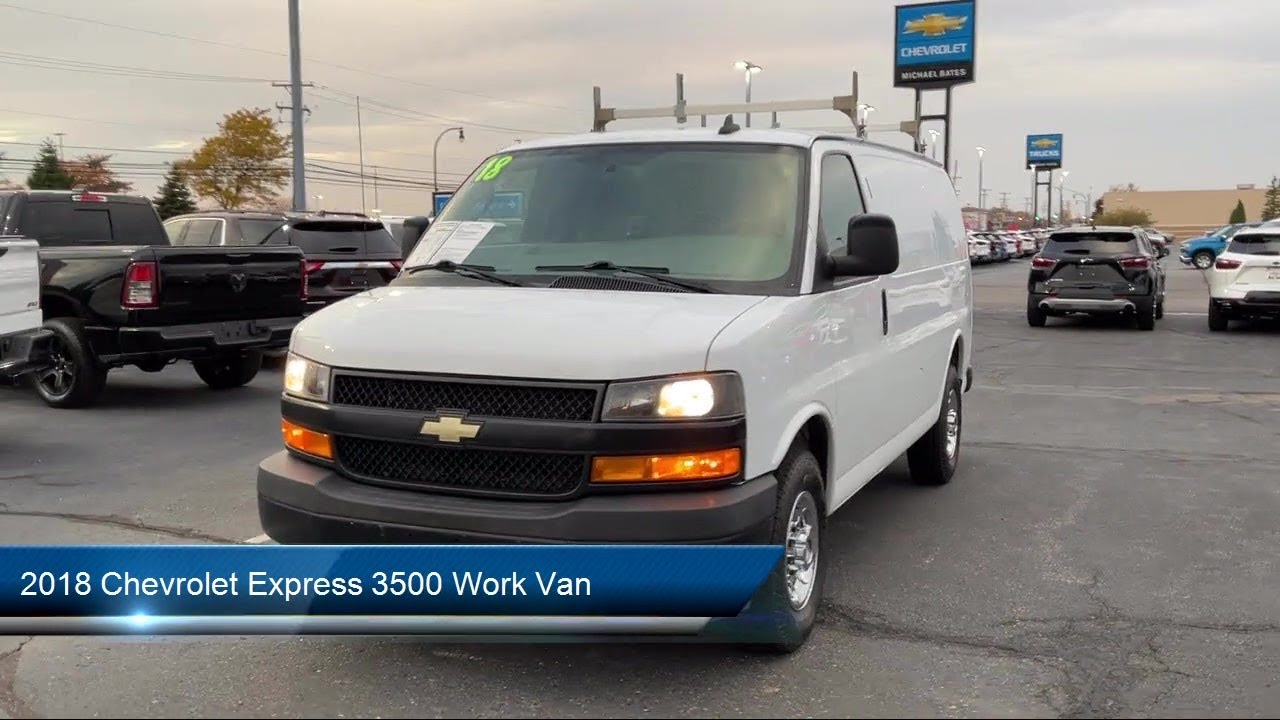 2018 Chevrolet Express 3500 Work Van 3D Cargo Van Woodhaven Trenton ...