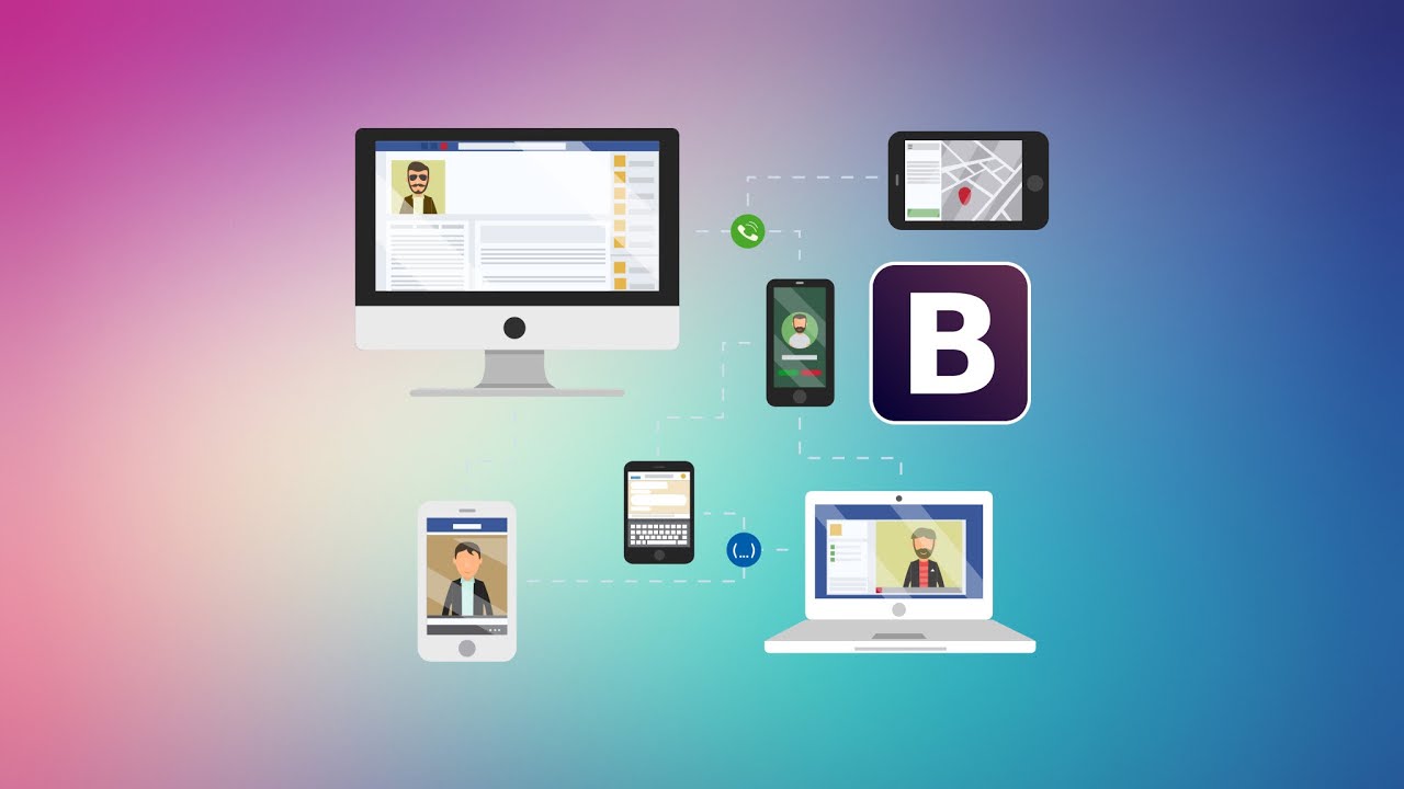 Build a multi-page Social Network Template using Bootstrap - YouTube