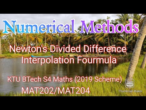 Newton's Divided Difference Interpolation Formula/Numerical Methods ...
