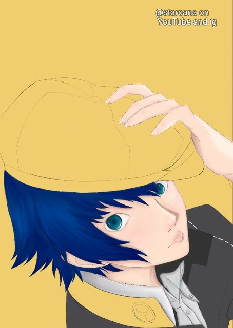 Drawing Naoto From Persona 4 Naoto Persona4 Procreate Naotoshirogane Persona