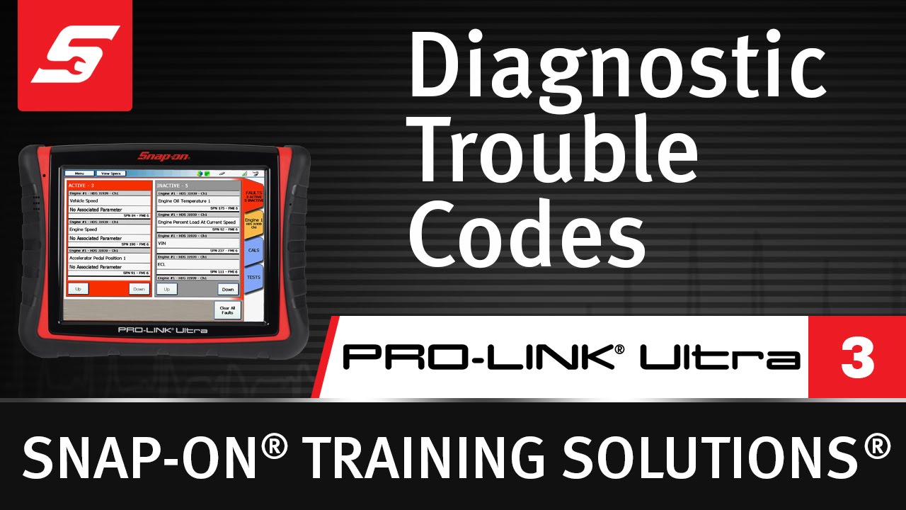 Diagnostic Trouble Codes : PRO-LINK® Ultra (Pt. 3/10) | Snap-on Training Solutions® - YouTube