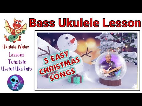 5 Easy Christmas Songs For Bass Ukulele & Bass Guitar - YouTube